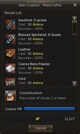 Dwarven Workshop with Crystalize (customizable tax) - Suggestions ...